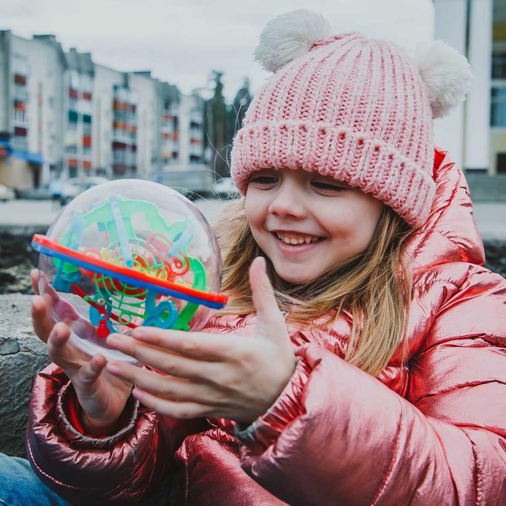 3D Intellect Puzzle Ball Maze Game for Children - Kid Loves Toys