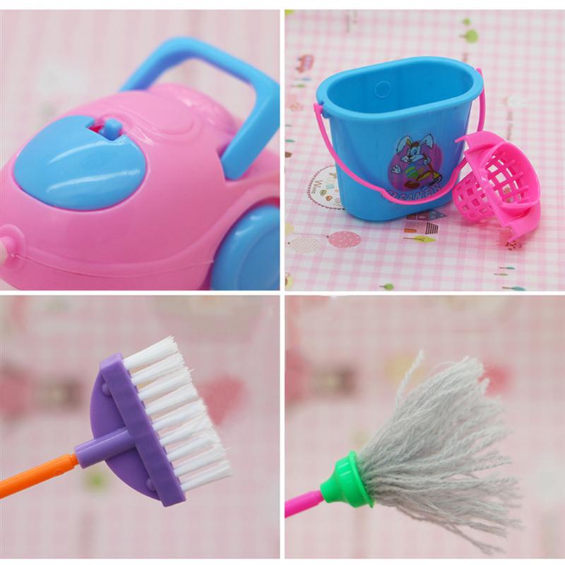 9Pcs Mini Broom Set Pretend Play Toys - Kid Loves Toys