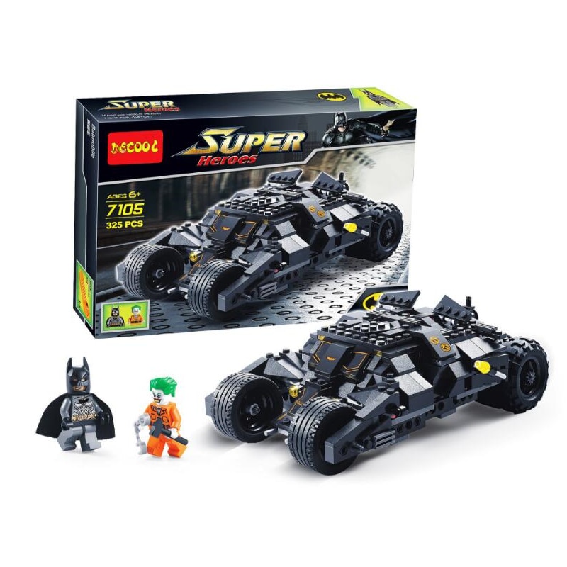 Decool Batman and the Batmobile Building Block - Kid Loves Toys