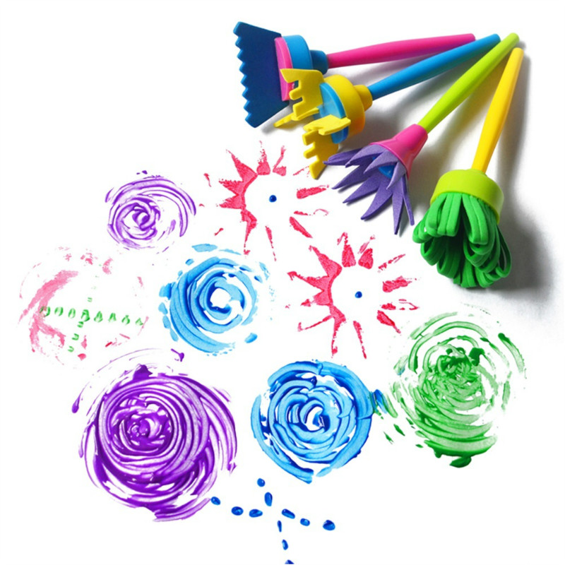 DIY Finger Painting Toys 6 Color Art Craft with Inkpad and Stamps - Kid ...