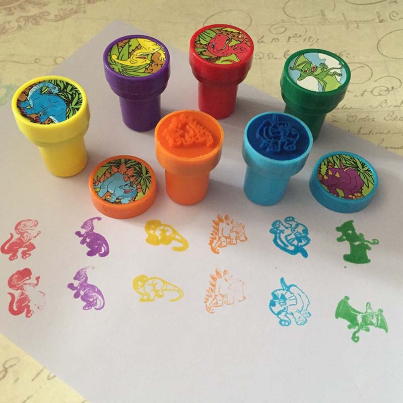 DIY Self ink Stamps with Different Characters - Kid Loves Toys