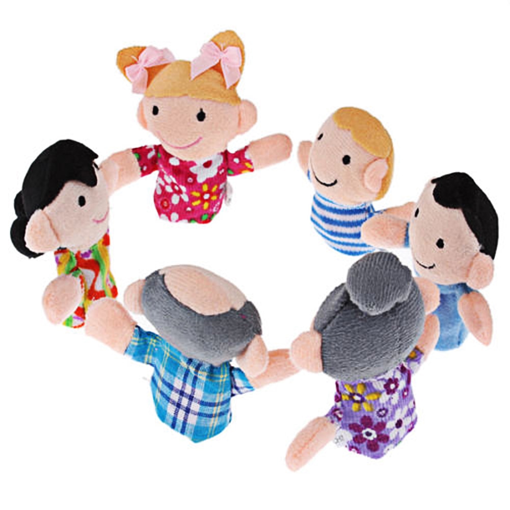 Finger Family Puppets Set (6 pcs) - Kid Loves Toys