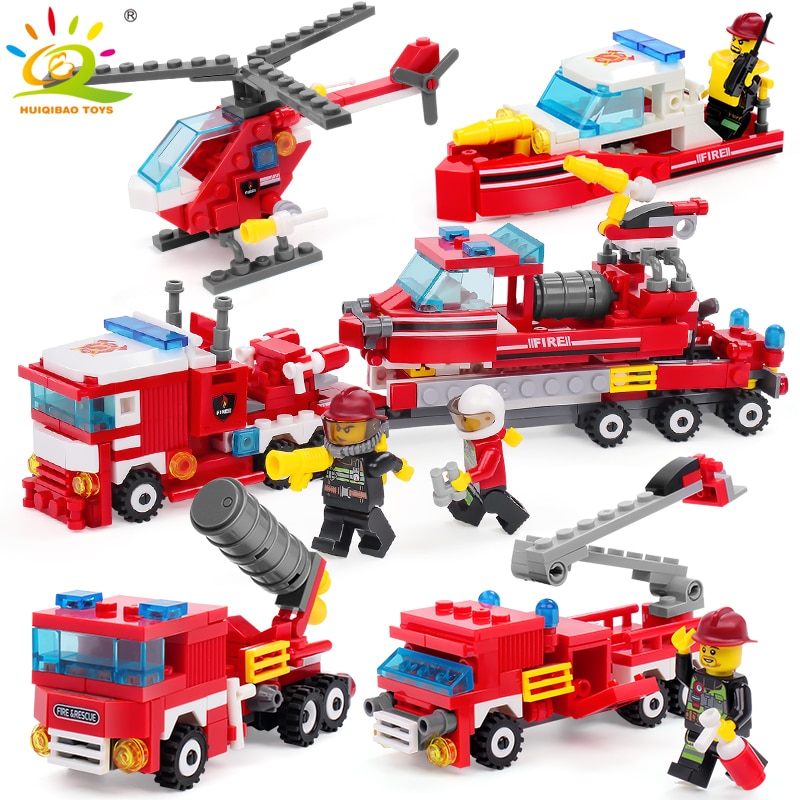 Firefighter Team Block 4 in 1 (348pcs) - Kid Loves Toys