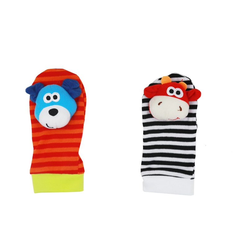 Foot Socks and Wrist Cloth Rattle - Kid Loves Toys