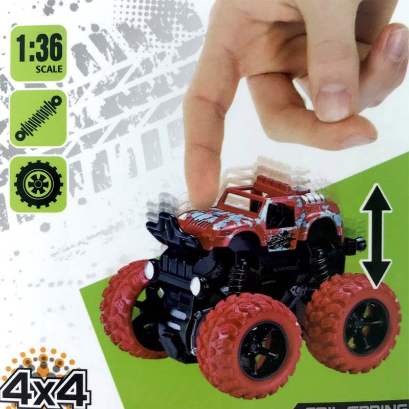 Friction Powered Big Wheels Cars - Kid Loves Toys