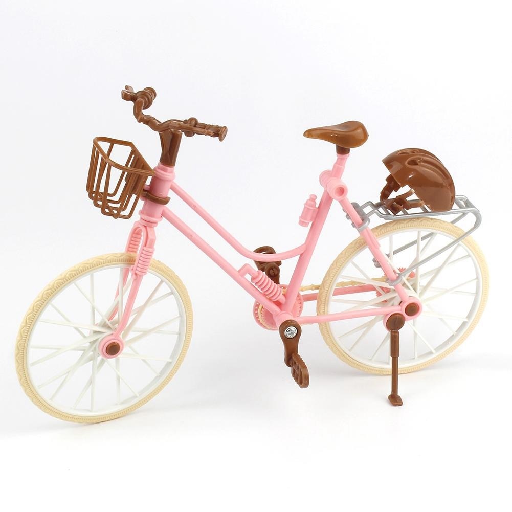 High Quality Beautiful Detachable Pink Bike With Brown Plastic Helmet ...