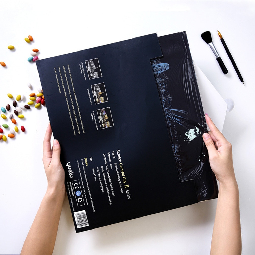 Magic Scratch Art Painting Paper With Drawing Stick - Kid Loves Toys