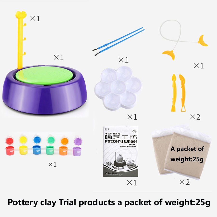 Mini DIY Handmake Ceramic Pottery Machine for Kids - Kid Loves Toys