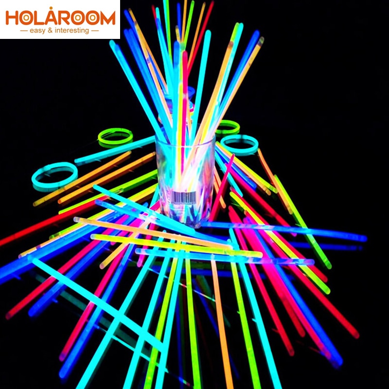 Neon Light Glow Party Stick Bracelets (100 pcs.) - Kid Loves Toys