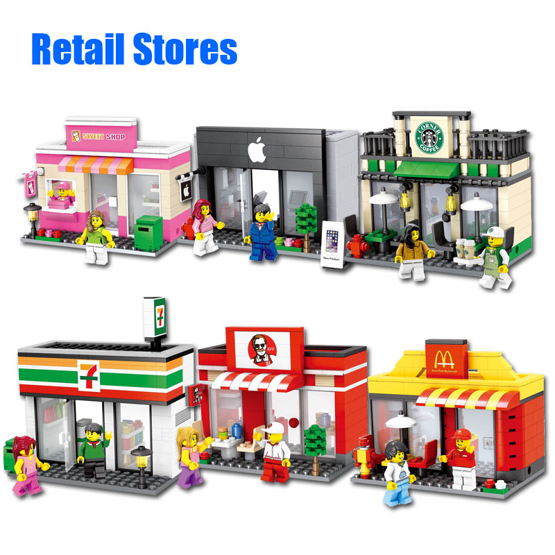 Retail Store 3D Model Miniature Building Block for Kids - Kid Loves Toys