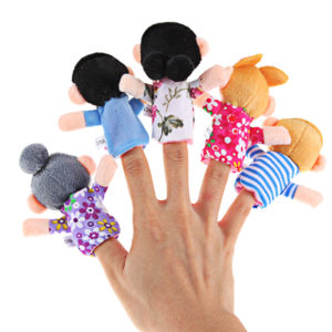 Finger Family Puppets Set (6 pcs) - Kid Loves Toys