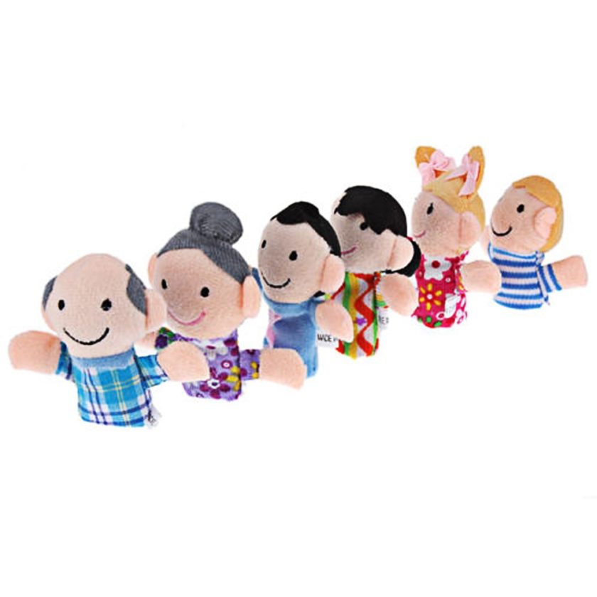 Finger Family Puppets Set (6 pcs) - Kid Loves Toys