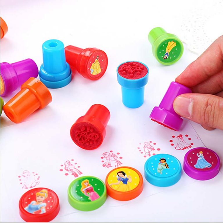 DIY Self ink Stamps with Different Characters - Kid Loves Toys