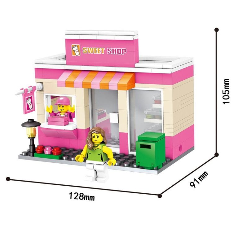 Retail Store 3D Model Miniature Building Block for Kids - Kid Loves Toys
