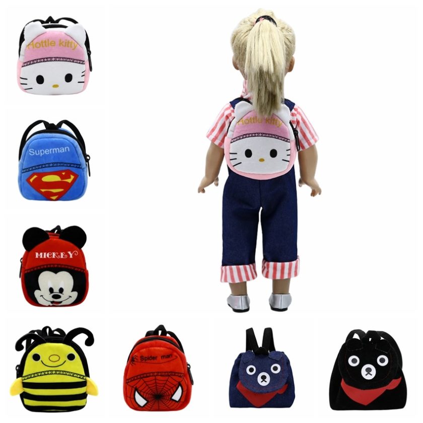 Cute Backpack Schoolbag for Dolls (7 Styles) - Kid Loves Toys