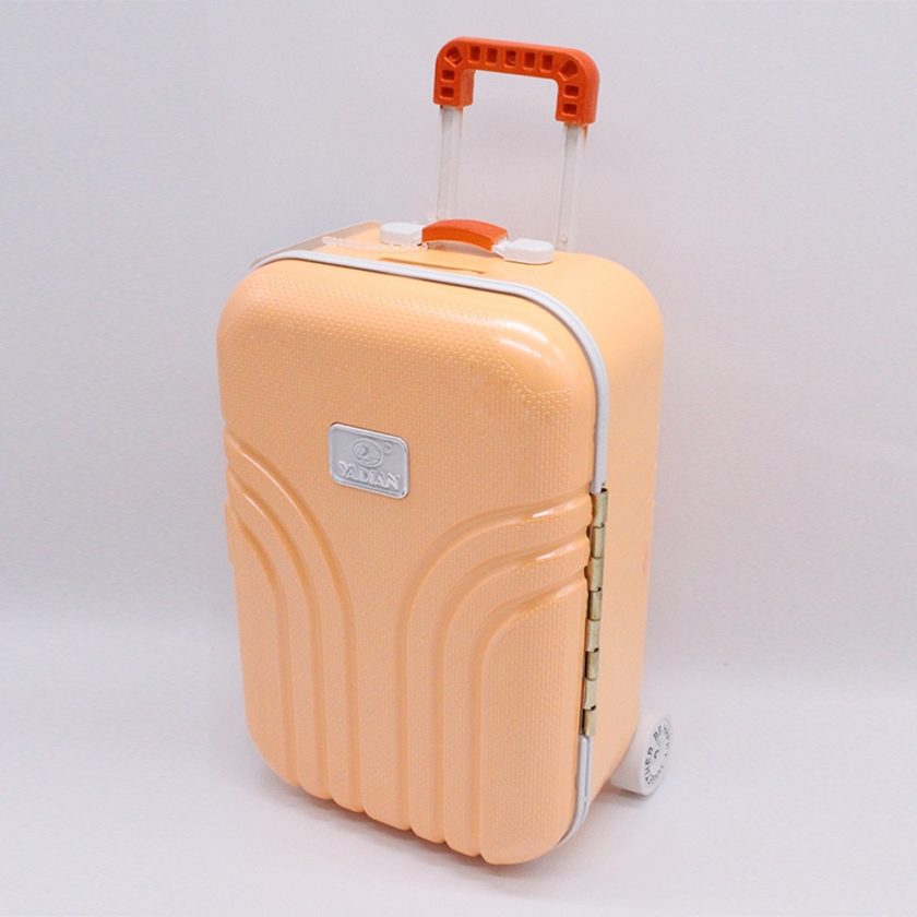 Pink Silver Travel Suitcase For Kids Doll Accessories - Kid Loves Toys