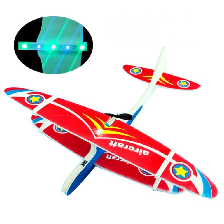 Hand Launch Electric LED Plane EPP Foam Airplane - Kid Loves Toys